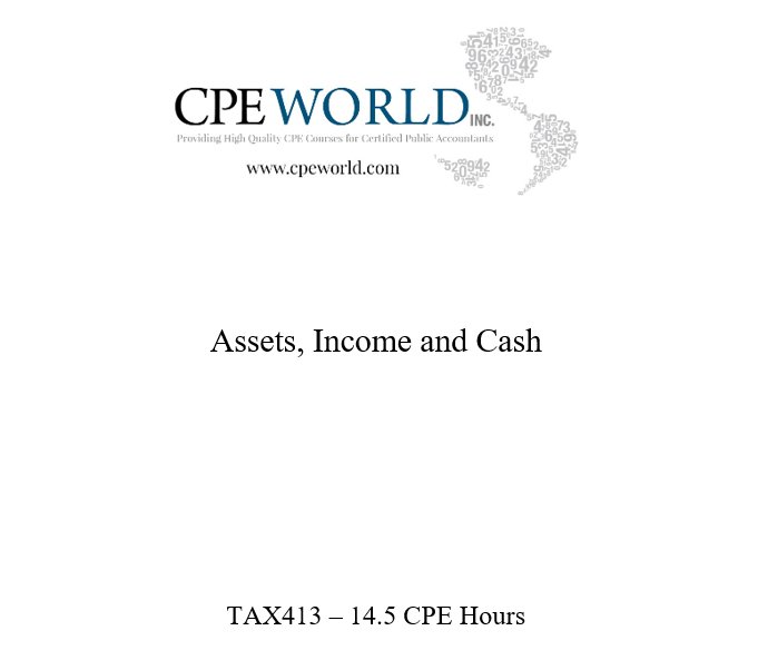Assets, Income, and Cash Strategies - 14.5 CPE Hours Course – CPE World