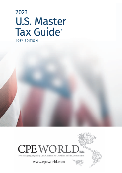 2023 US Master Tax Guide (TAX345) - 20 CPE Hours – CPE World